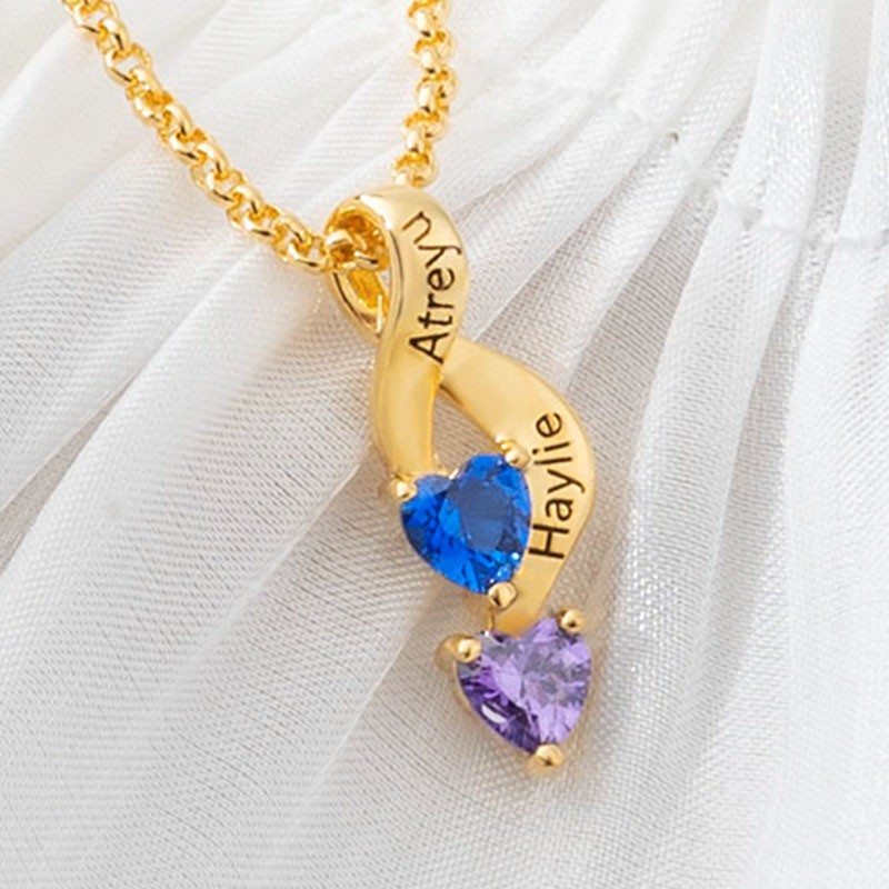 Personalized To My Daughter Birthstone Necklace From Mom For Girl ...